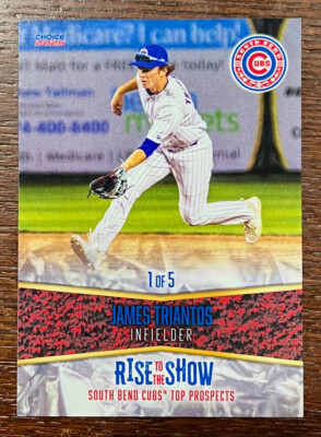 JAMES TRIANTOS 2025 Rise To The Show Top Prospects Card #/5 Chicago ...