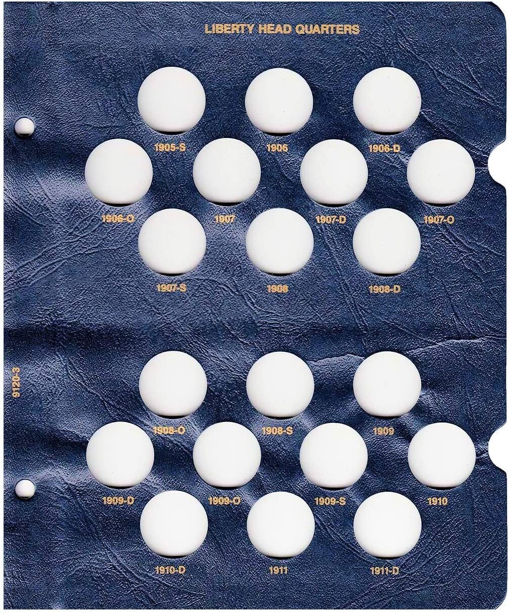 Whitman US Liberty Head (Barber) Quarter Album 1892-1916 #9120 | eBay