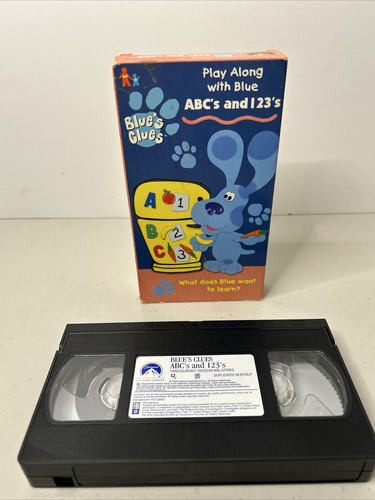 Blue's Clues - ABCs and 123s (VHS, 1999) ABC's and 123's 97368357433 | eBay