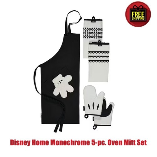 Disney Home Monochrome 5-pc. Oven Mitt Set | eBay