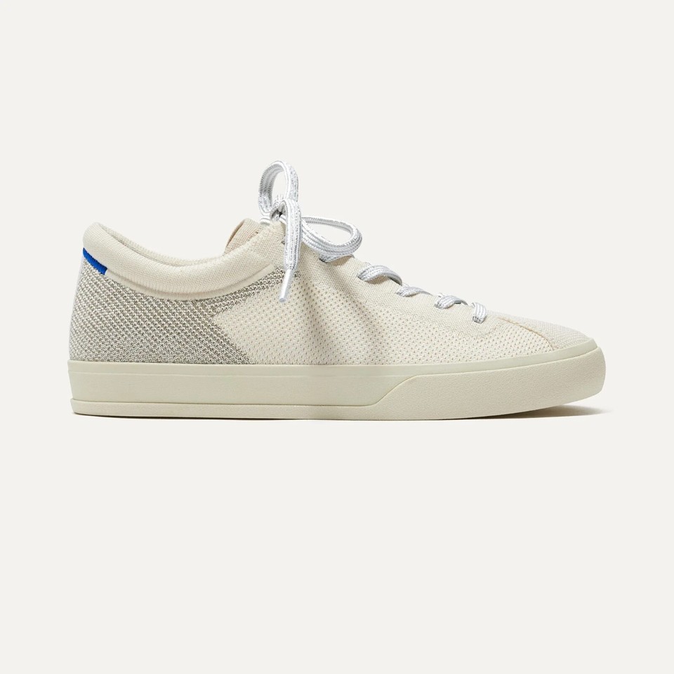 NEW ROTHYS The Lace Up Sneaker Diamond Twill CASUAL SHOES WHITE IVORY ...