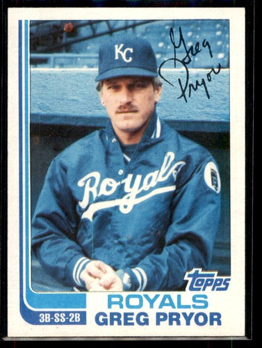 1982 Topps Traded Greg Pryor #93T Kansas City Royals | eBay