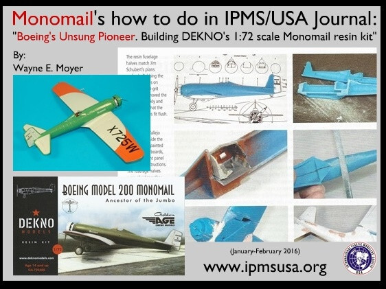 Boeing Model 200 Monomail - DEKNO models- 1/72 - Resin and 3D printed ...