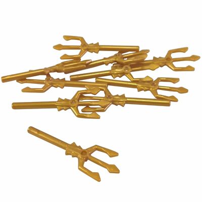10 LEGO Minifigure, Weapon Trident Perle Or | eBay