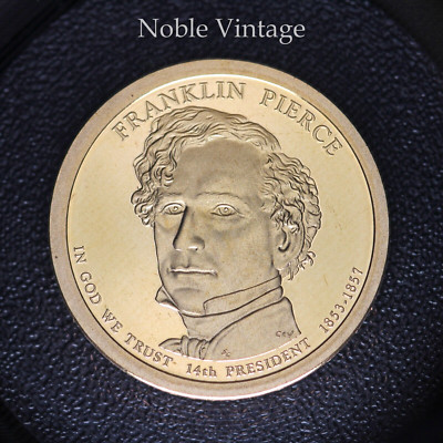 2010 S Proof Franklin Pierce Presidential Dollar Coin - From a Proof ...