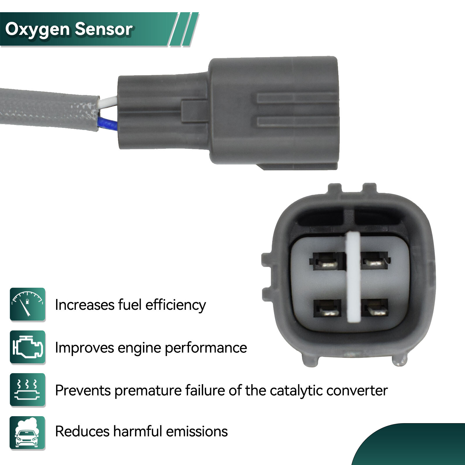 2 Pcs O2 Oxygen Sensor Upstream Downstream For Toyota Tacoma Rav4 Lexus ...