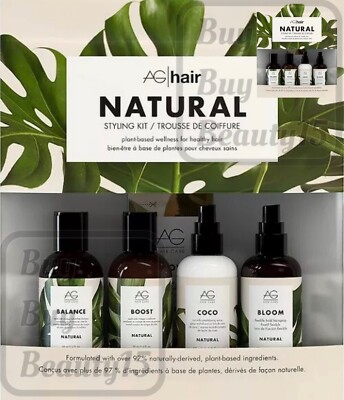 AG Hair 5 piece Natural Healthy Hair Styling Kit - limited edition NEW ...