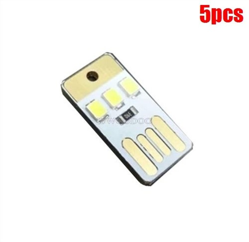 5Pcs Mini White Led Night Light Pocket Card Lamp Led Keychain Portable ...