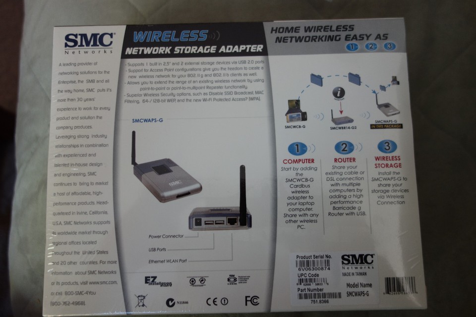 SMC SMCWAPS-G wireless usb network storage adapter | eBay
