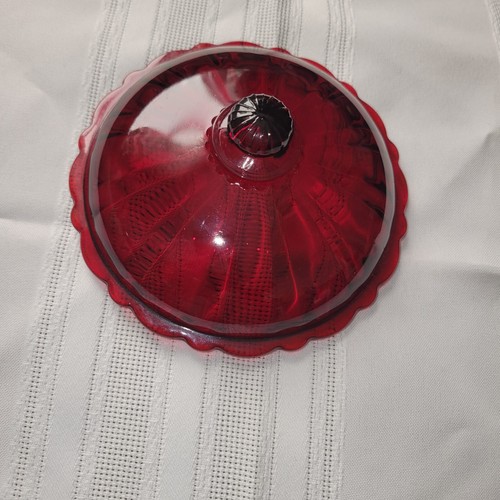 Vintage Anchor Hocking Royal Ruby Candy Dish Lid Only | eBay
