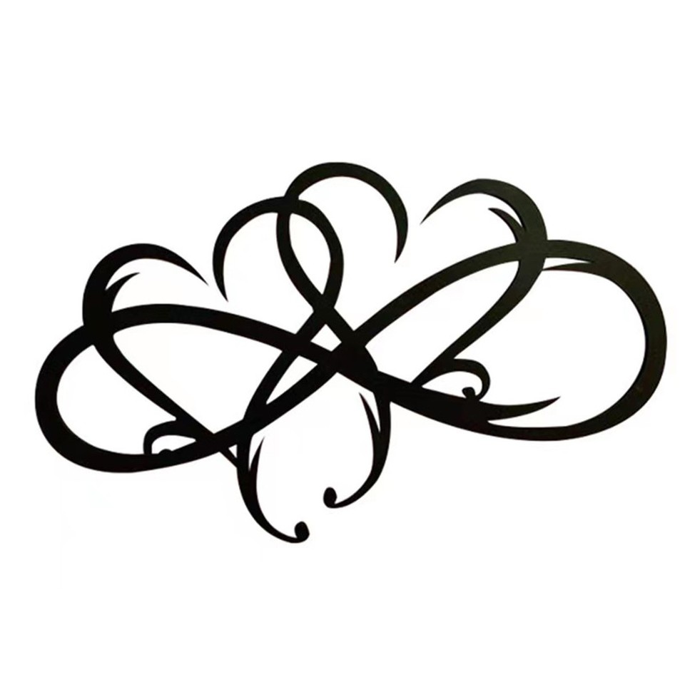 Everlasting Heart Sign Metal Wall Decor Love Heart Everlasting Symbol ...