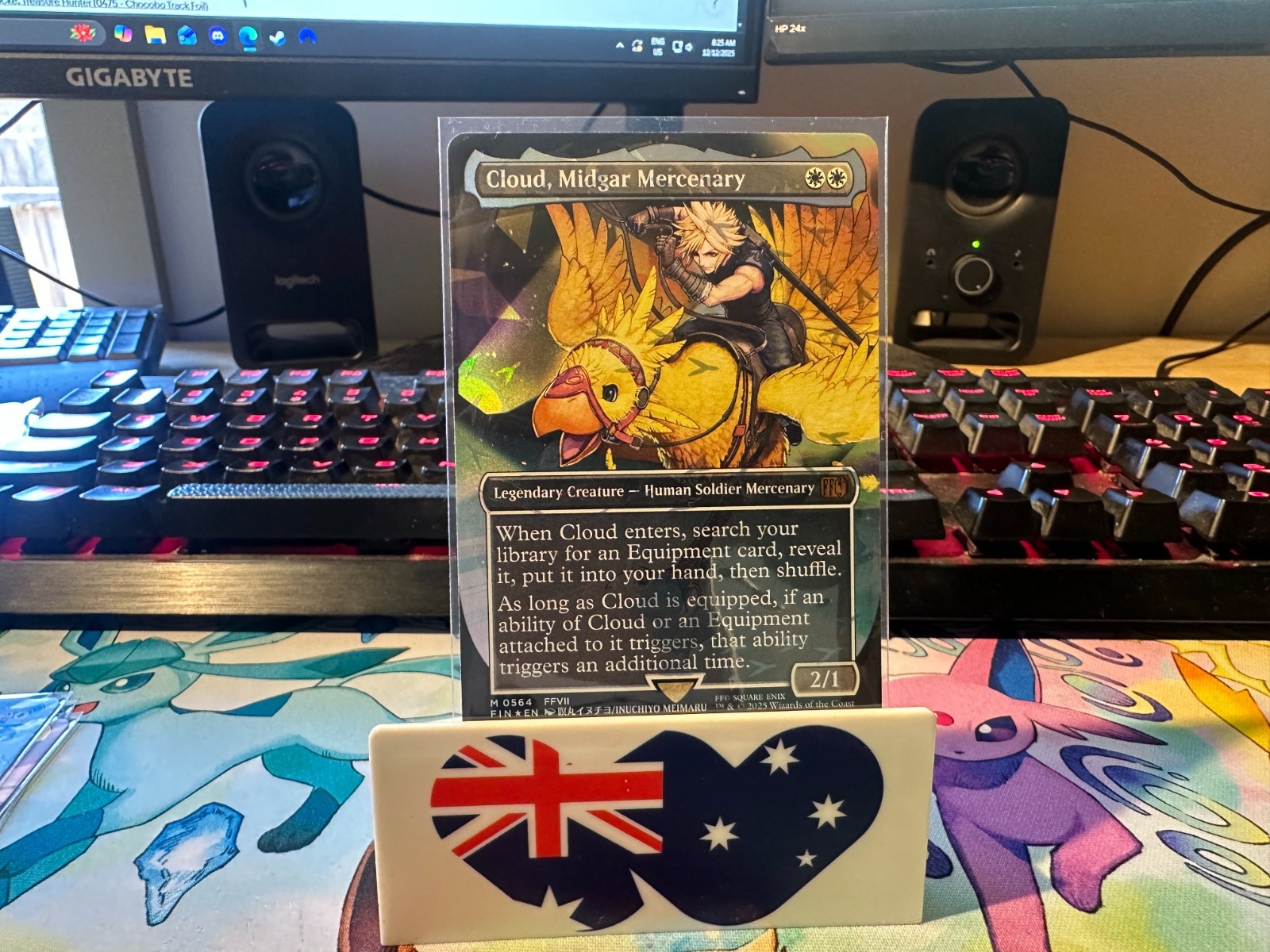 MTG - Cloud, Midgar Mercenary (0564 - Chocobo Track Foil) | eBay Australia