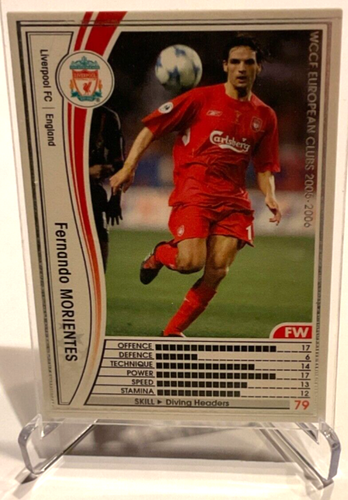 Fernando MORIENTES Panini ORIGINAL ENGLISH card WCCF 2005-06 #047 | eBay