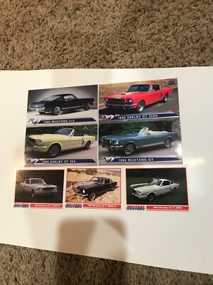 1966 Ford Mustang Shelby GT 350H muscle car cards FRESH OUT OF THE PACK ...