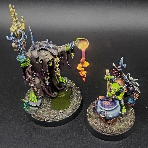 NO Import Fees Painted Swampcalla shaman and pot-grot Orruk Warclans ...