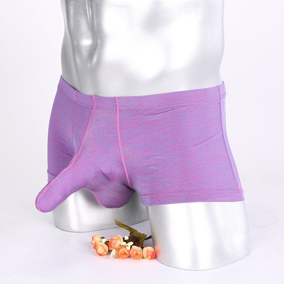 Men's Elephant Nose Underwear Long Sleeve Boxers Bulge Pouch Briefs ...