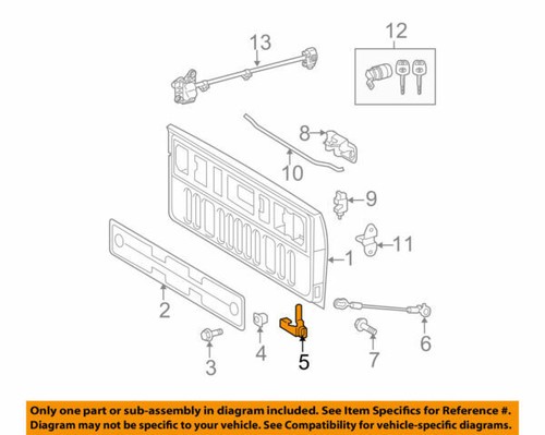 66120-0C020 Toyota Hinge assy, tail gate, lh 661200C020, New Genuine ...