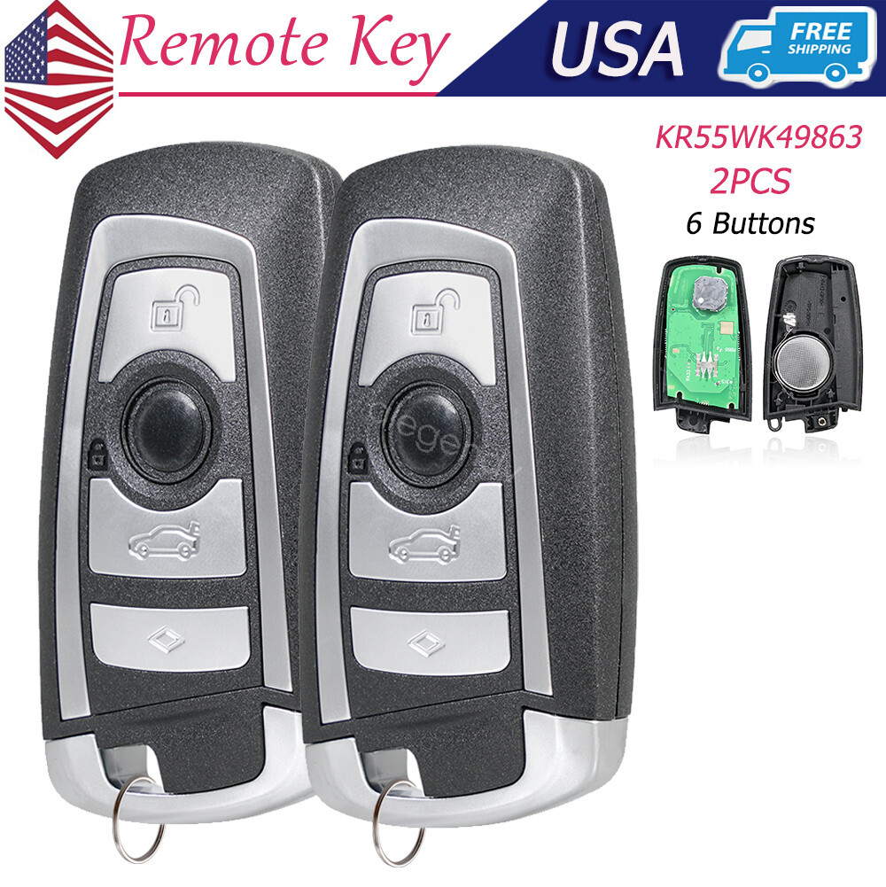 2 Remote Entry Car Key Fob For BMW 328i 528I X3 2011-2016 KR55WK49863 ...