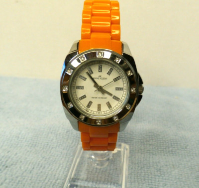Nice Ladies Orange Band Anne Klein Analog Water Resistant Watch | eBay