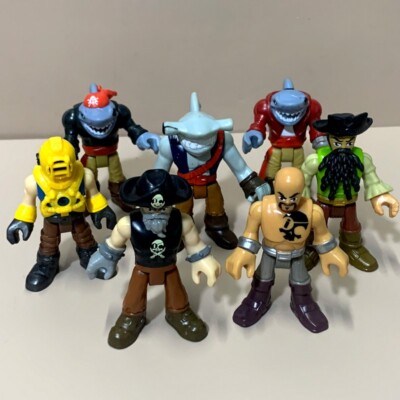 7pcs Imaginext Pirate Adventures Shark Captain Hook Nemo Dave Jones ...