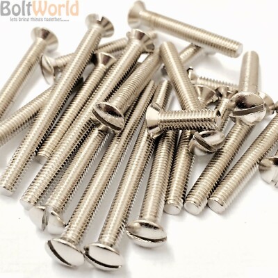 M3.5 x 35mm LONG ELECTRICAL SOCKET MACHINE SCREW WALL LIGHT SWITCH ...