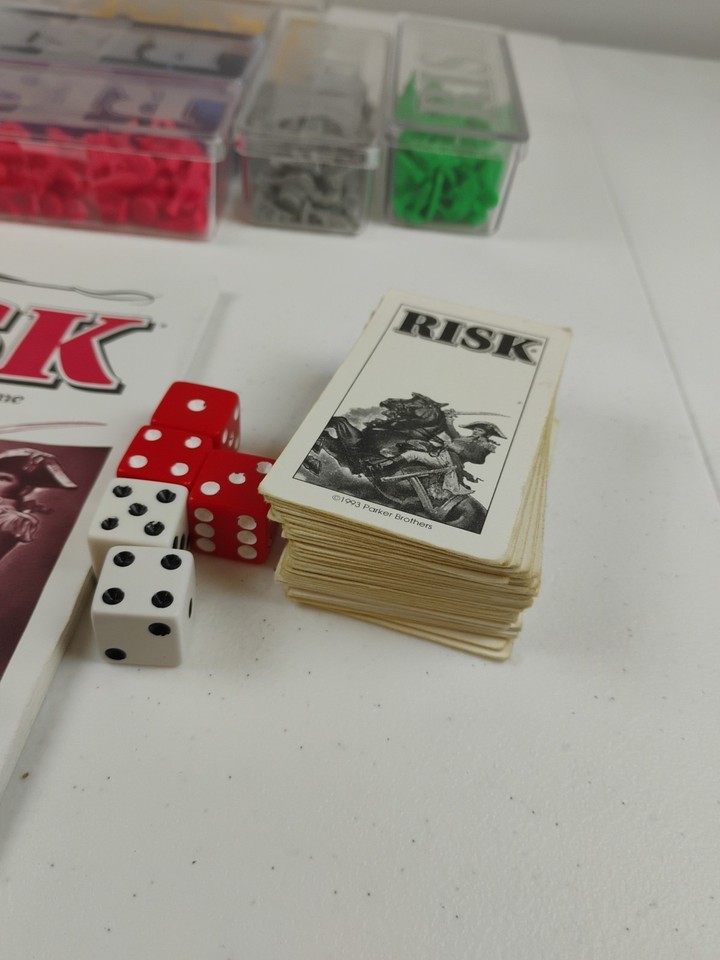 Risk Game 1993 Replacement Pieces 6 Armies Cases Risk & Mission Cards ...