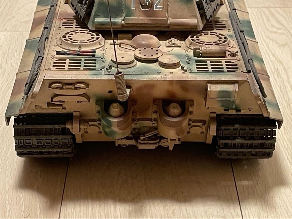 1/16 Rc King Tiger Tank Tamiya Metal Chassis Tracks Realistic Sound ...