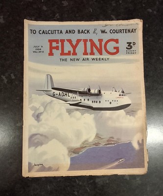 1938 July Flying Magazine Flying Boat Vol.1 No.15 Excellent Condition ...