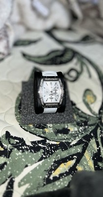 JBW White Echelon Chronograph Quartz Silver Dial Stainless Steel Men's ...