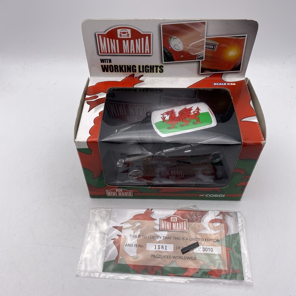 Corgi CC86524 BMW Mini Cooper S - Welsh Flag - Limited Edition - Boxed ...