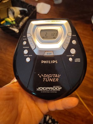 Philips Jogproof Digital Tuner Radio Portable CD Player-TESTED WORKS | eBay