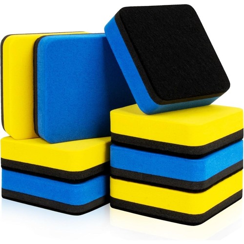 Mini Dry Erase Erasers 8 Pack Magnetic Whiteboard Eraser for White ...