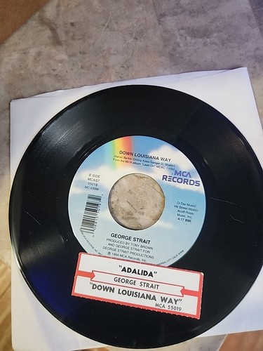 GEORGE STRAIT-Adalida/ Down Louisiana Way 45 RPM | eBay