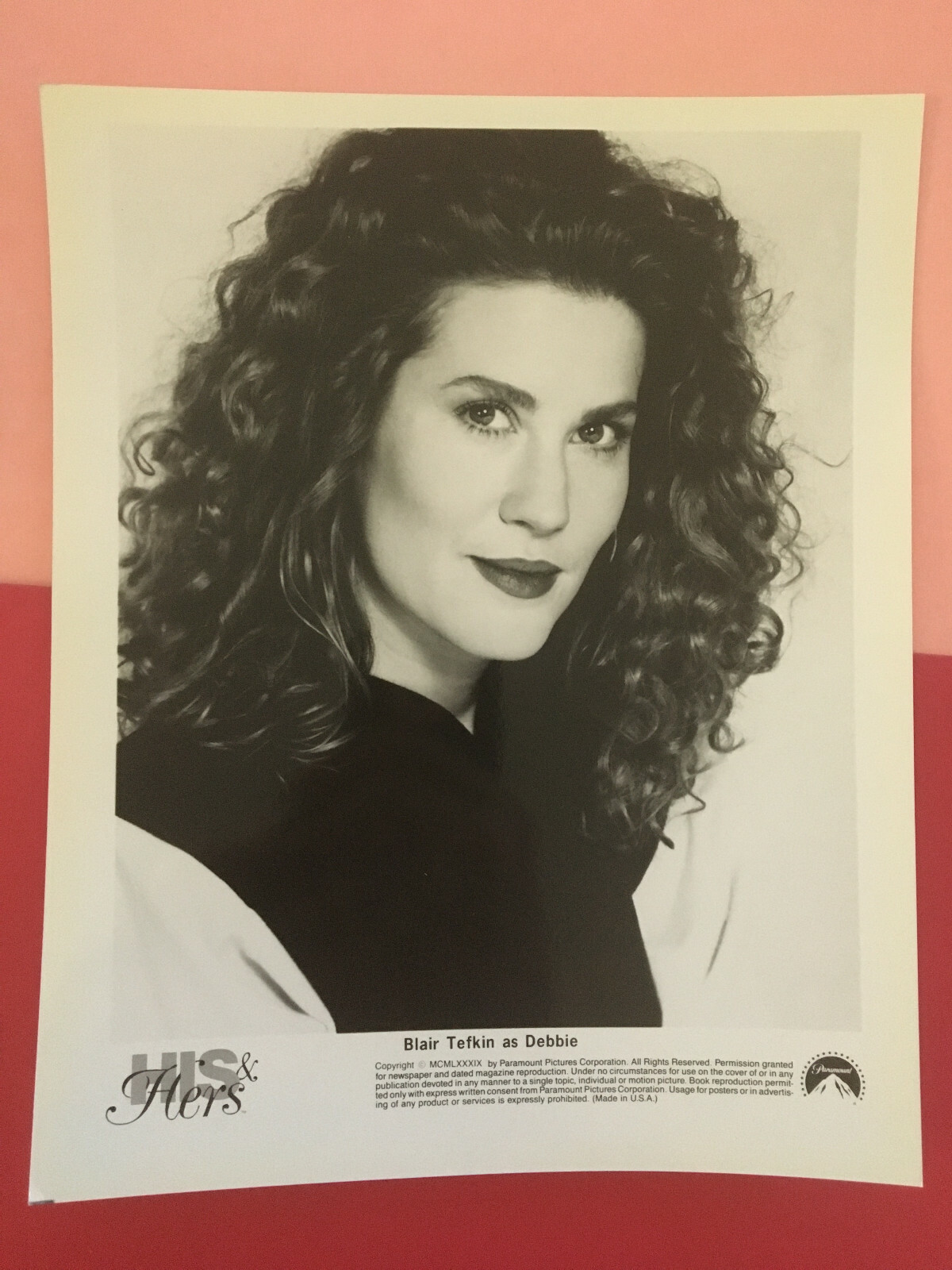 Blair Tefkin 1989 , original vintage press headshot photo | eBay