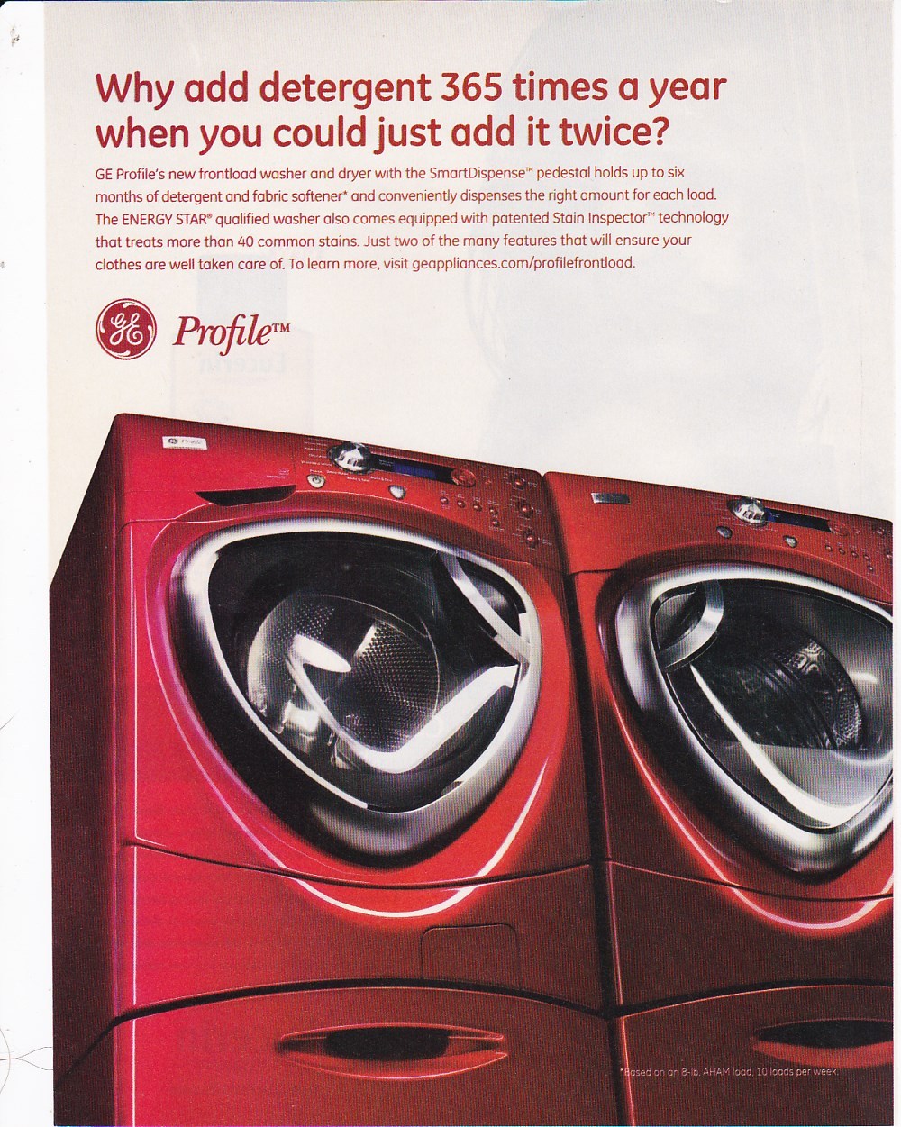 GE PROFILE 2008 magazine ad print page advertisement clipping for ...