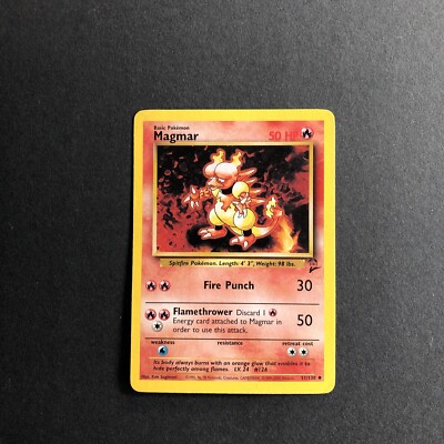 Pokémon TCG Magmar Base Set 2 51/130 Regular Unlimited Uncommon | eBay