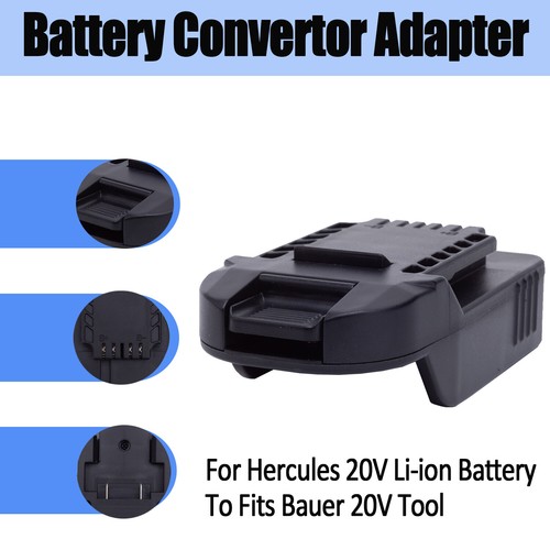 Adapter For Bauer 20V Power Tools Adapt For Hercules 20V Lithium-Ion ...