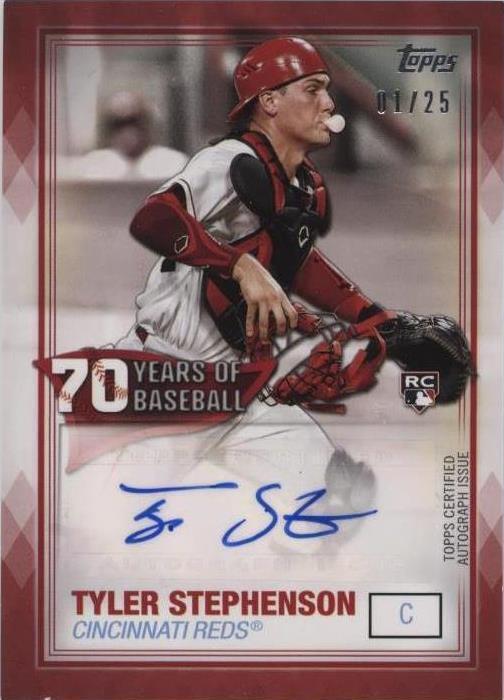 2021 Topps - 70 Years of Baseball Autographs Series 2 Tyler Stephenson ...