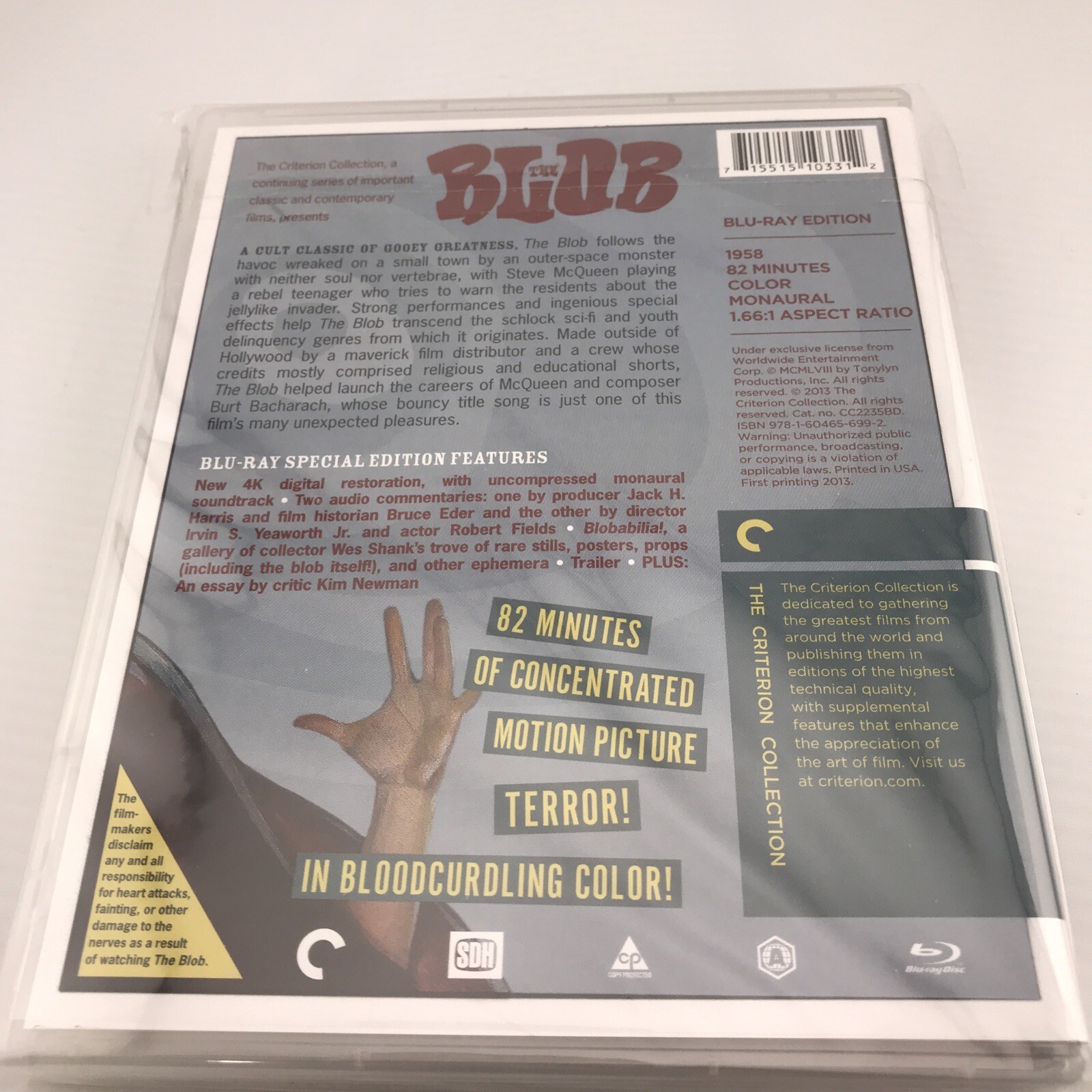 The Blob (Criterion Collection) (Blu-ray, 1958).#032 | eBay