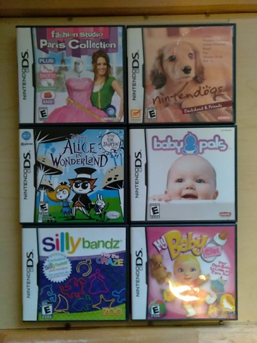 Nintendo DS Game Lot Of 6 Girls Games Bandz Baby Paris Alice Nintendogs ...