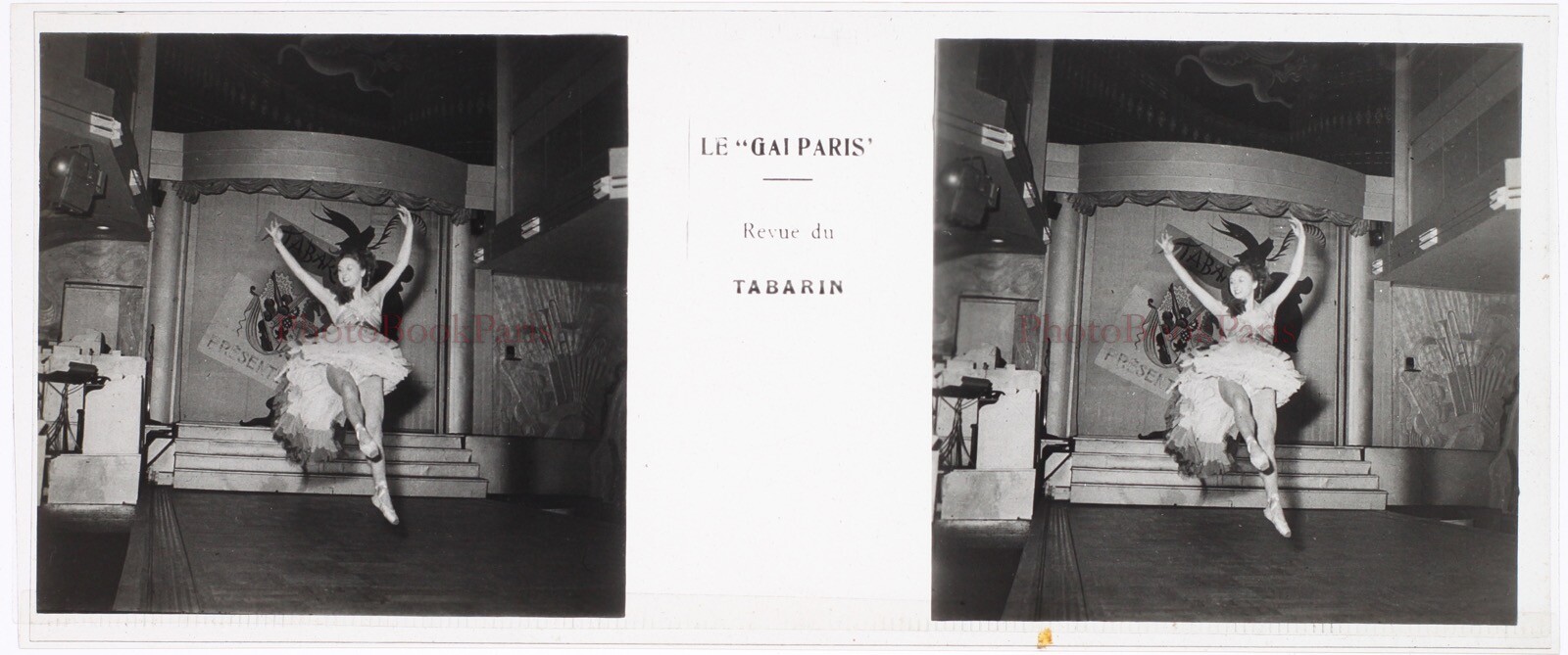 FRANCE Gai Paris Tabarin Cabaret Danse Photo Stereo Film Cellulose ...