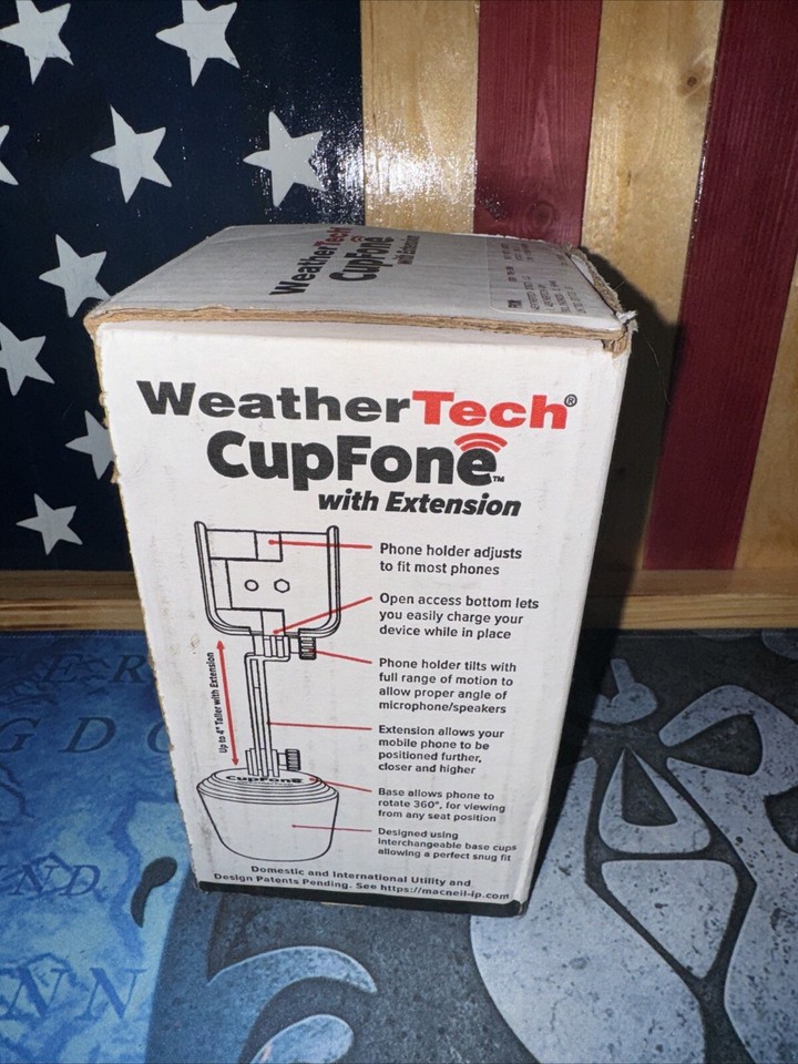 WeatherTech CupFone with Extension Adjustable Cup Holder Cell Phone ...