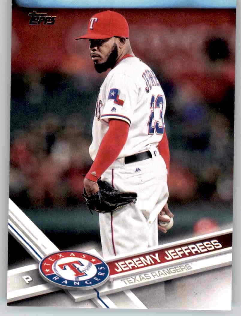 2017 Topps Series 2 Jeremy Jeffress Base Card MLB PWE Set Break Rangers ...