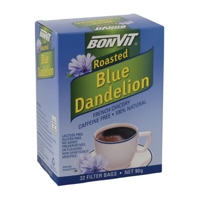 ^ Bonvit Roasted Blue Dandelion French Chicory Tea x 32 Filter Bags ...