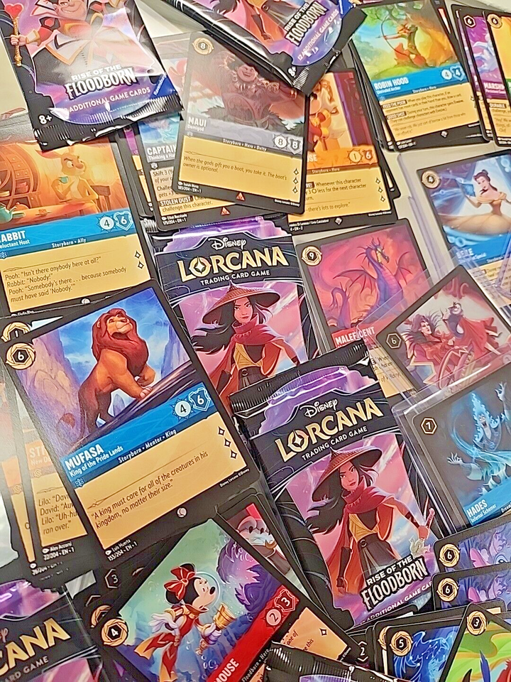 Disney Lorcana Card Collection Lot COLD FOILS Super RARES + Sealed ...