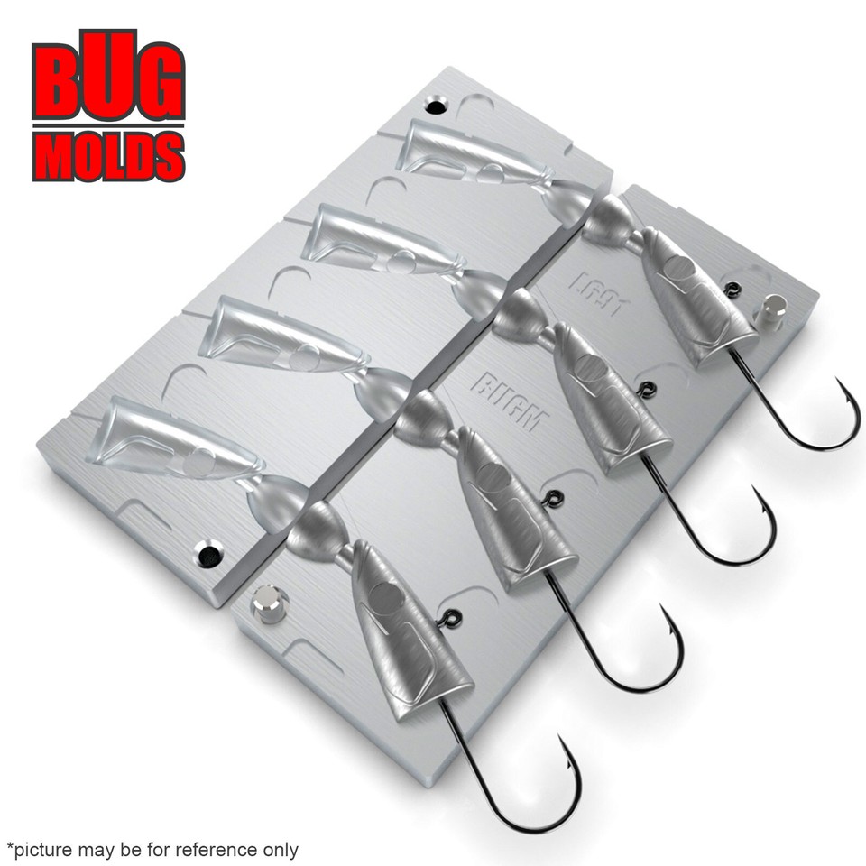 FishingSinkerMold AluminiumFishing Mold Lure making Lead Molds Jig ...