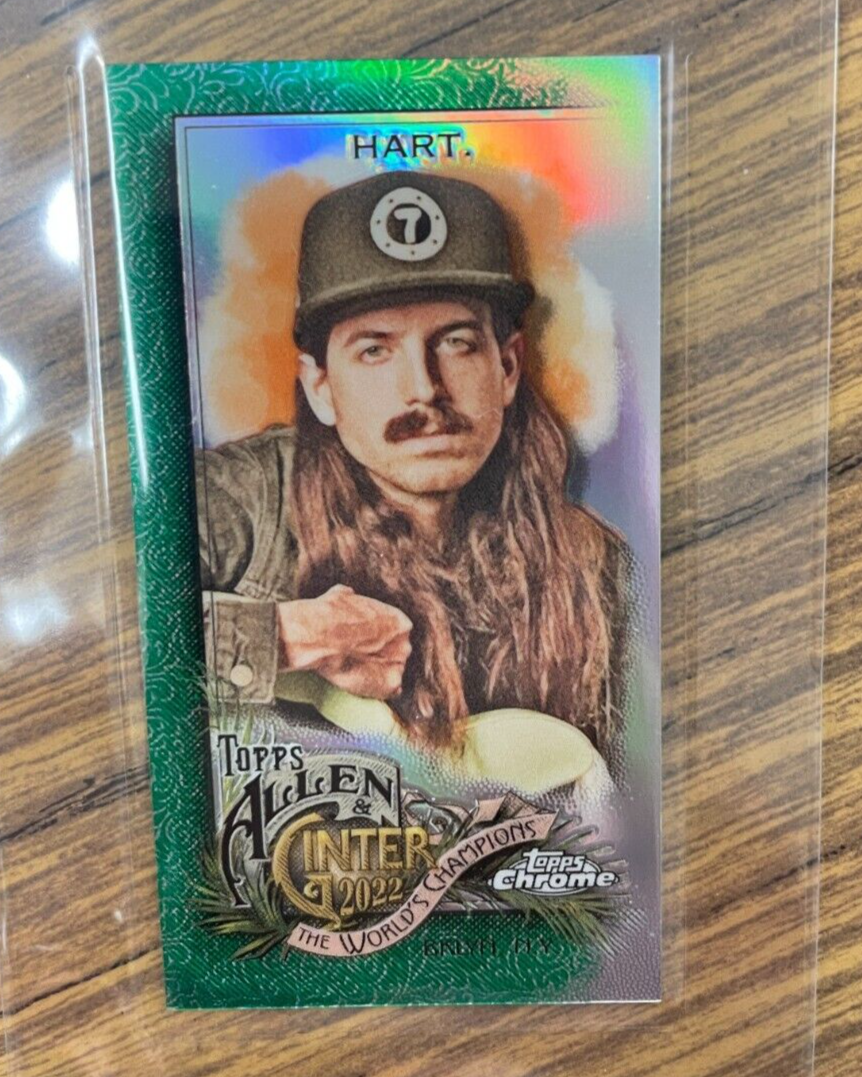 2022 Allen and Ginter Chrome Jared Hart Mini Green Refractor /99 #210 ...