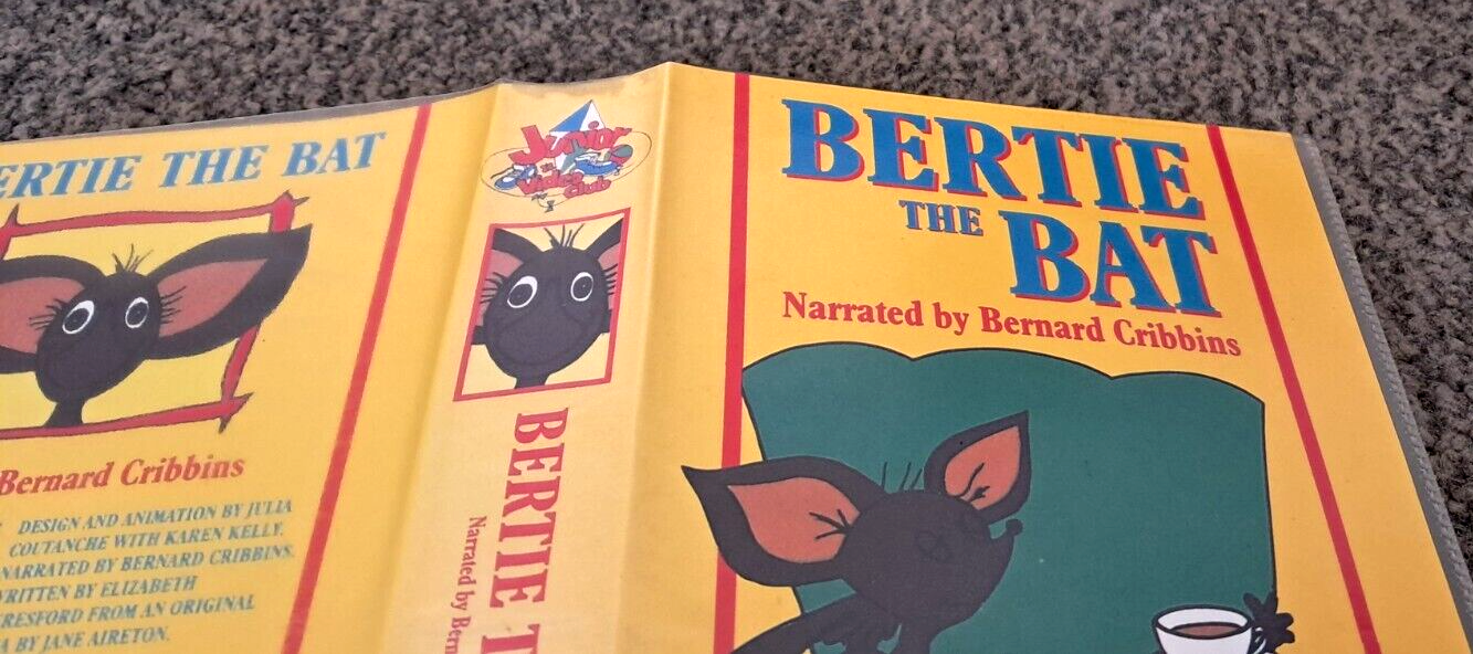BERTIE THE BAT NARRATED BY BERNARD CRIBBINS PAL VHS VIDEO KIDS CHILDREN ...