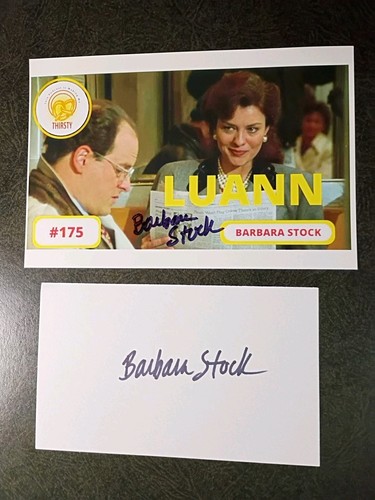 BARBARA STOCK Hand Signed Autograph 4X6 PHOTO & 3X5 CARD - ACTRESS ...