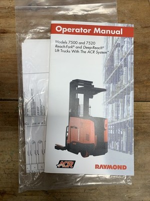 Raymond Operator Manual Model 7500 & 7520 Deep-Reach Lift Truck | eBay